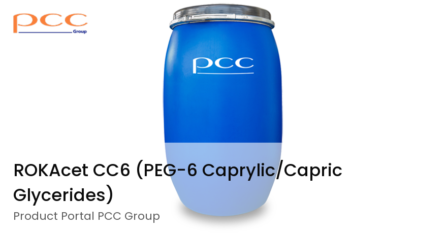 ROKAcet CC6 - non-ionic surfactant, effective emulsifier. PCC GROUP