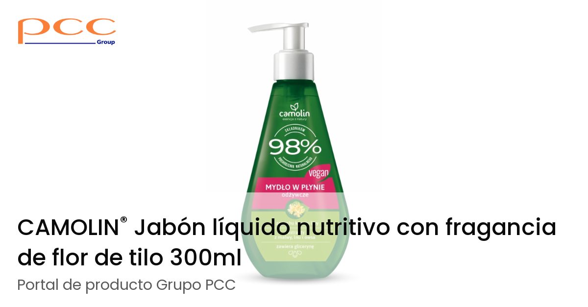 CAMOLIN® Jabón líquido nutritivo con fragancia de flor de tilo 300ml ...