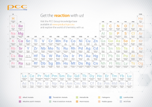 Kimyasal elementlerin periyodik tablosu nedir? - PCC Group Product Portal