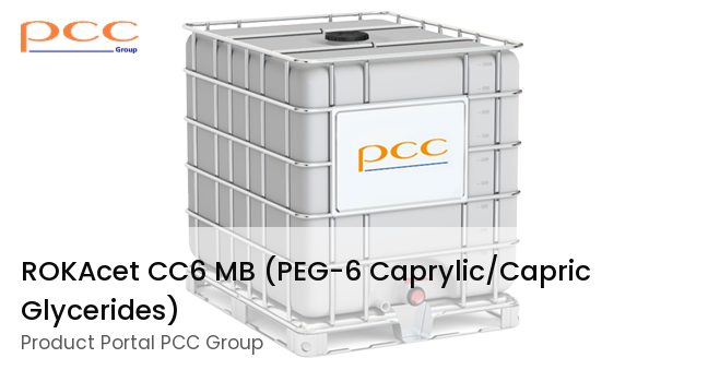 ROKAcet CC6 MB emulsifier, cosmetic ingredient - PCC GROUP