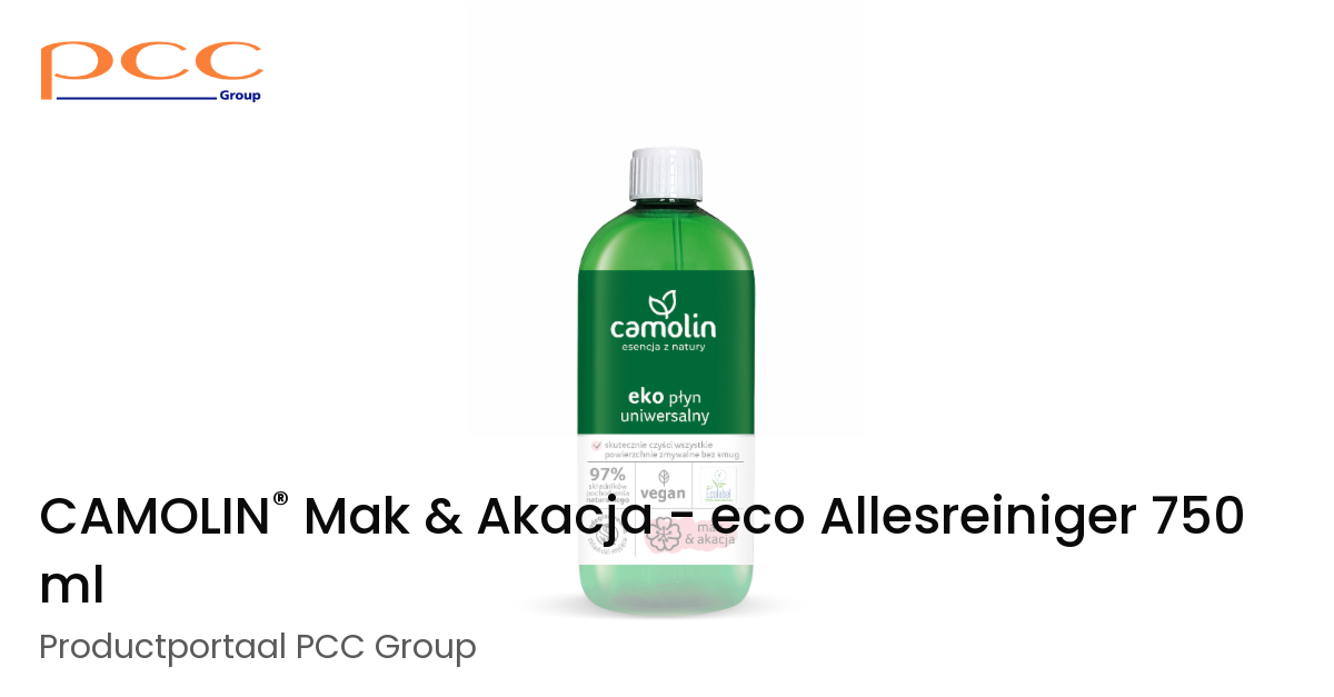 CAMOLIN® Mak & Akacja - Universele vloeistof 750ml. PCC-groep