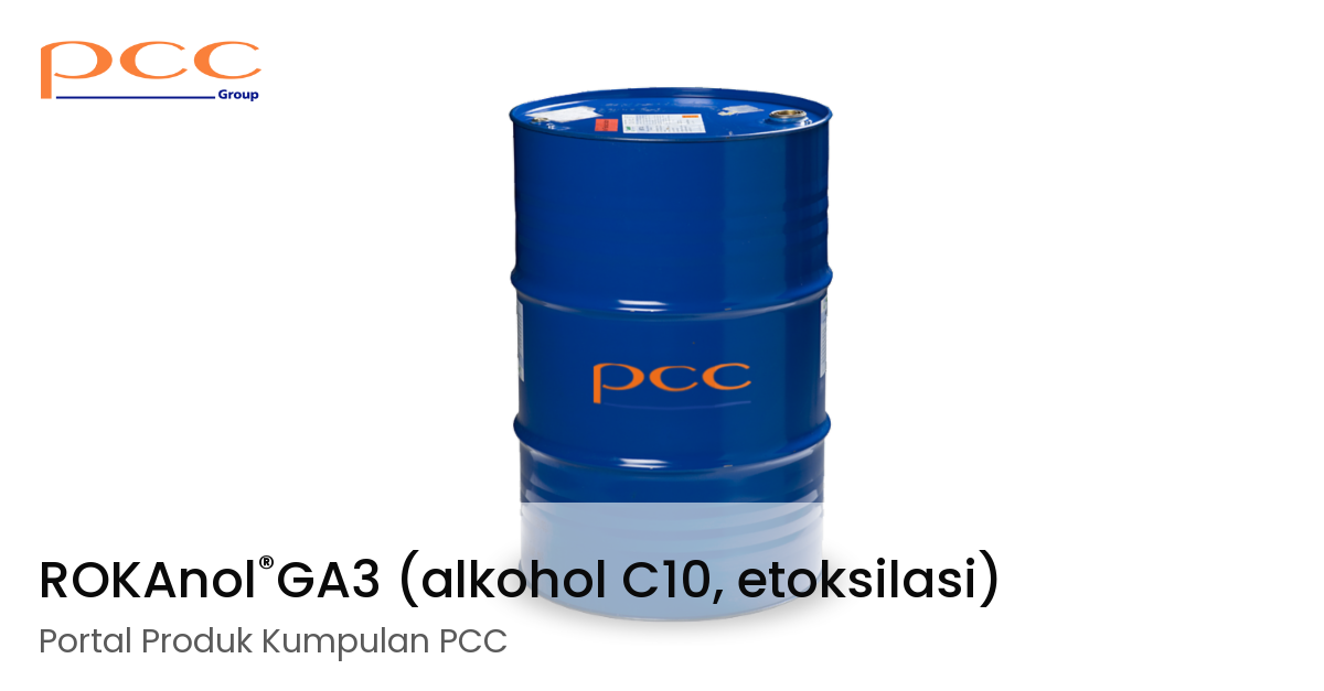 ROKAnol® GA3 - Portal Produk Kumpulan PCC
