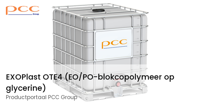 EXOPlast OTE4 - verlenging van de open tijd van verf. PCC-GROEP