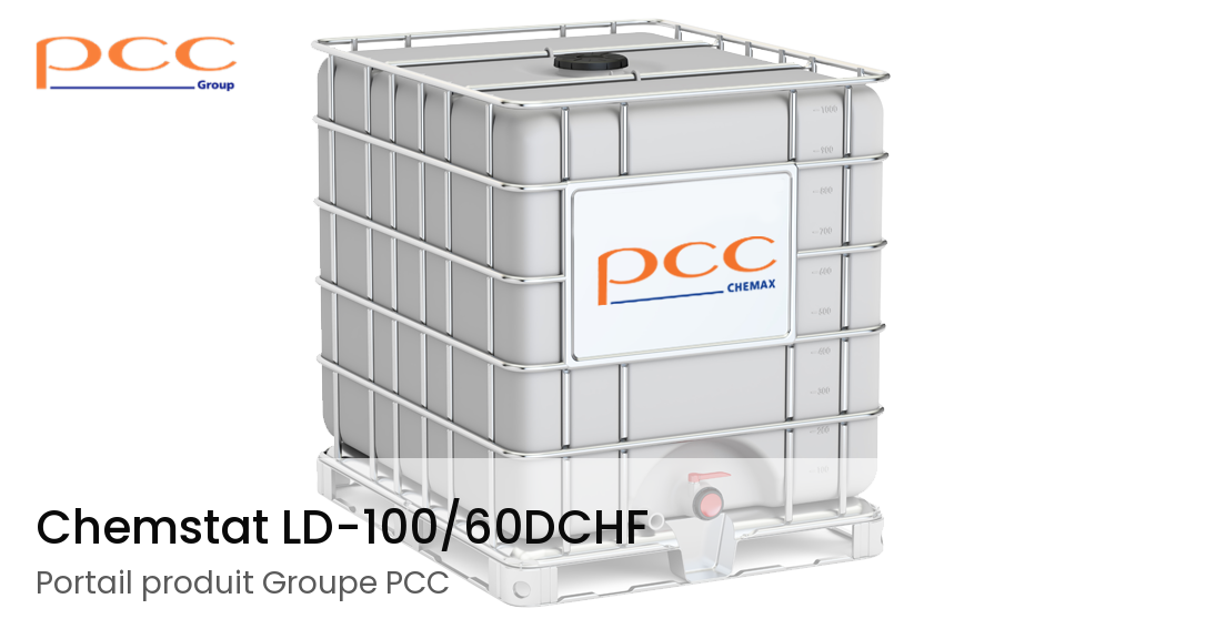 Portail des produits Chemstat® LD-100/60DCHF du groupe PCC