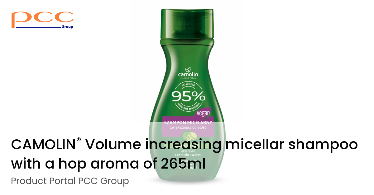 CAMOLIN® Volume increasing micellar shampoo with a hop aroma of 265ml ...