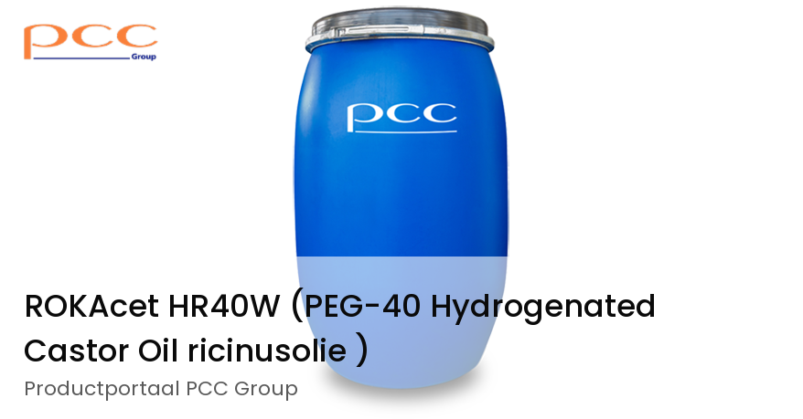 PEG-40 - Hydrogenated Castor Oil ricinusolie - ROKAcet HR40W ...