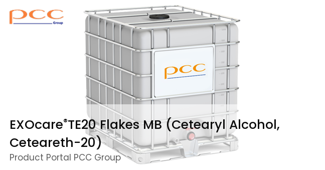 EXOcare®TE20 MB Flakes (Cetearyl Alcohol, Ceteareth-20). PCC GROUP!