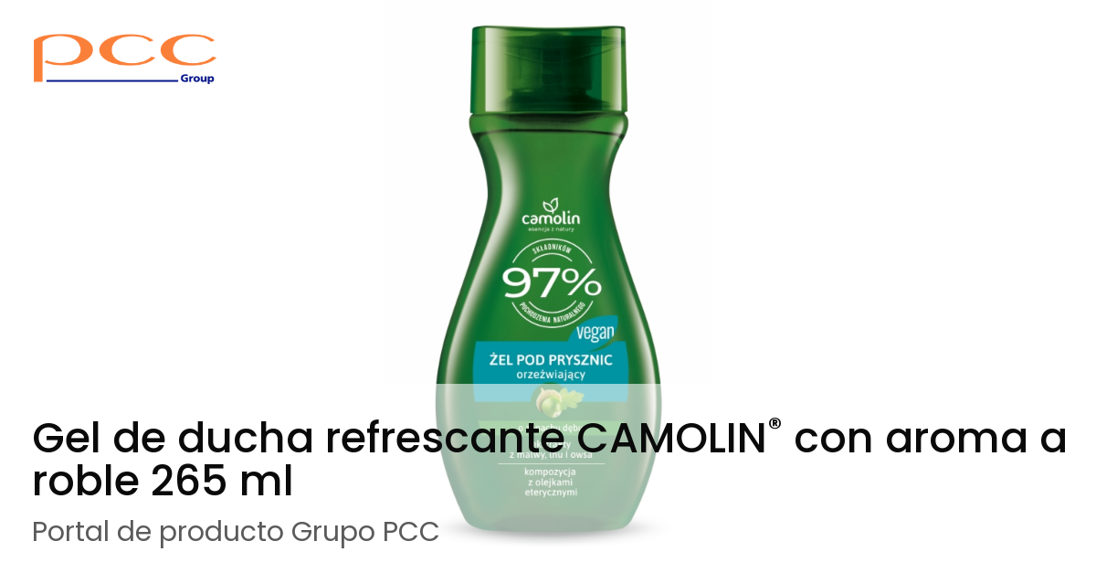 CAMOLIN® Gel de ducha refrescante con aroma a roble 265ml. PCC Group!